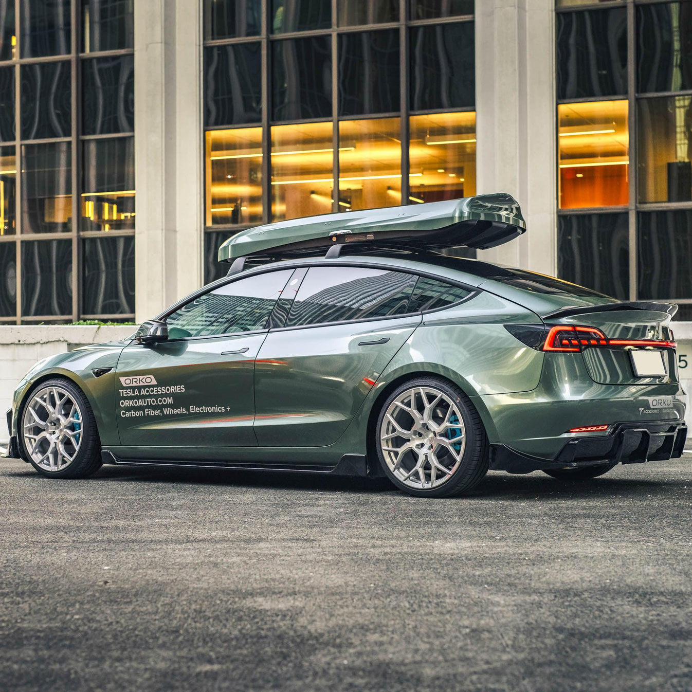 Tesla Model 3 V-Type Body Kit Bundle - Gloss Black | ORKO – ORKO Auto